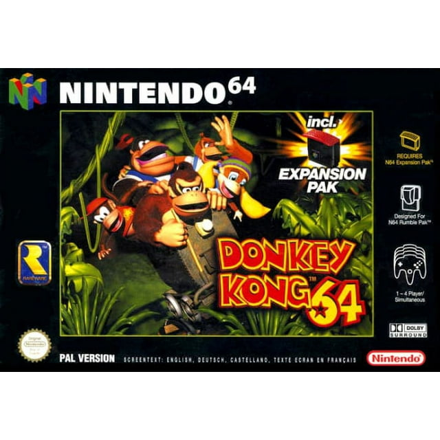 N64 Game DONKEY KONG 64 Games Cartridge Card for 64 N64 Console US ...