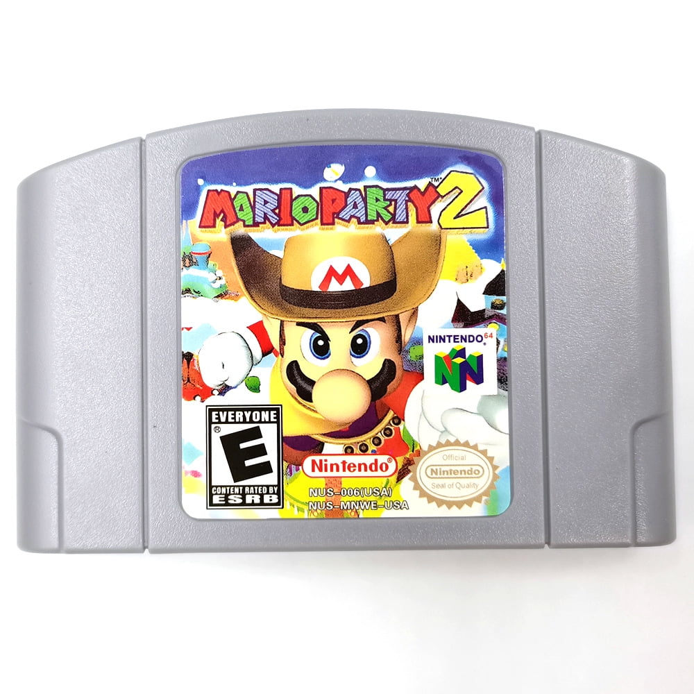 N64 Game Mario Party 2 Games Cartridge Card for 64 N64 Console (US ...