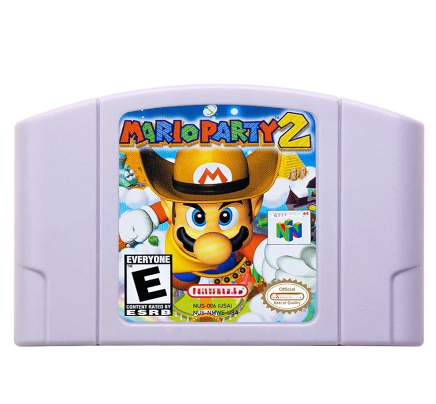 N64 Game Mario Party 2 Games Cartridge Card for N64 Console US NTSC ...