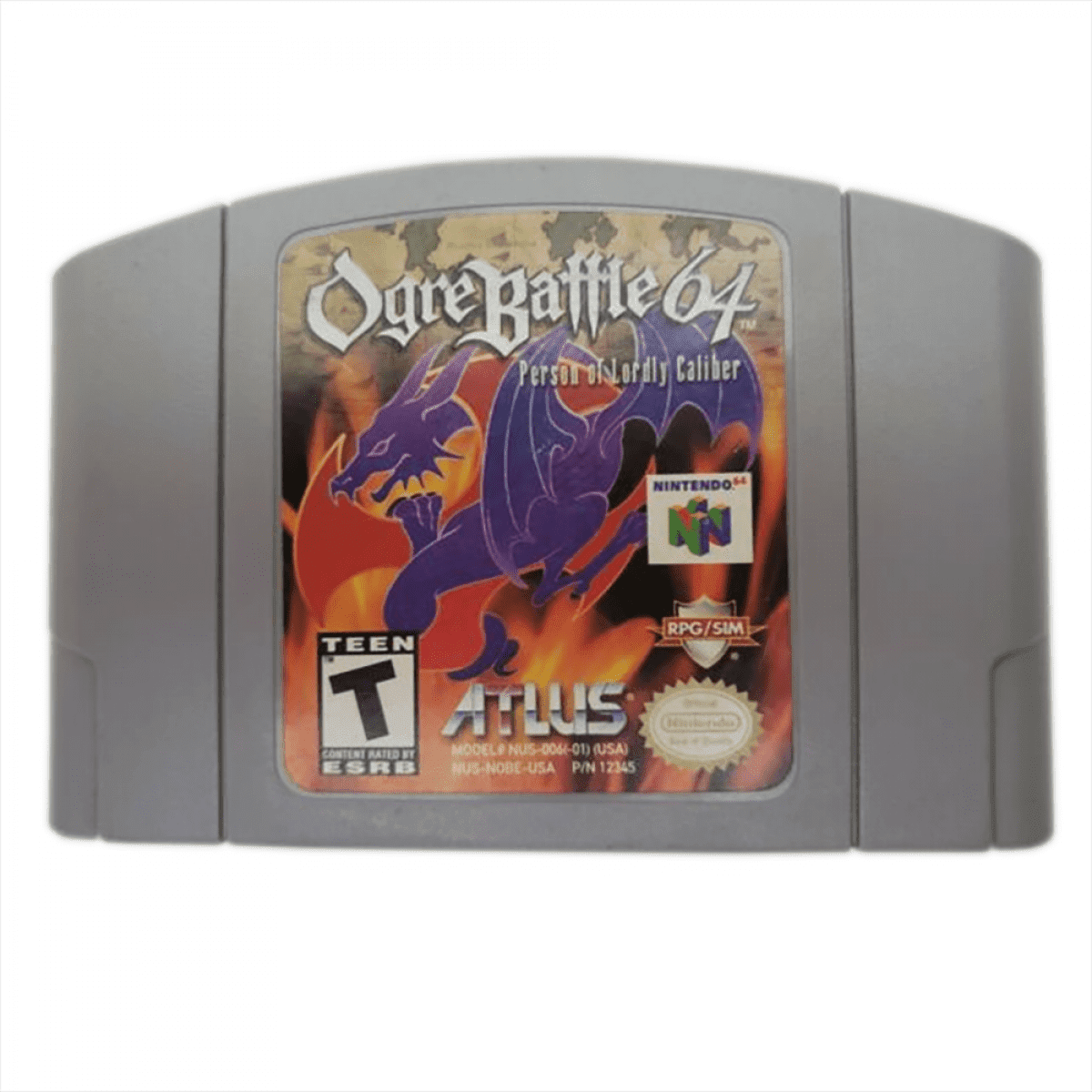 N64 Game Ogre Battle 64: Person of Lordly Caliber Games Cartridge Card ...