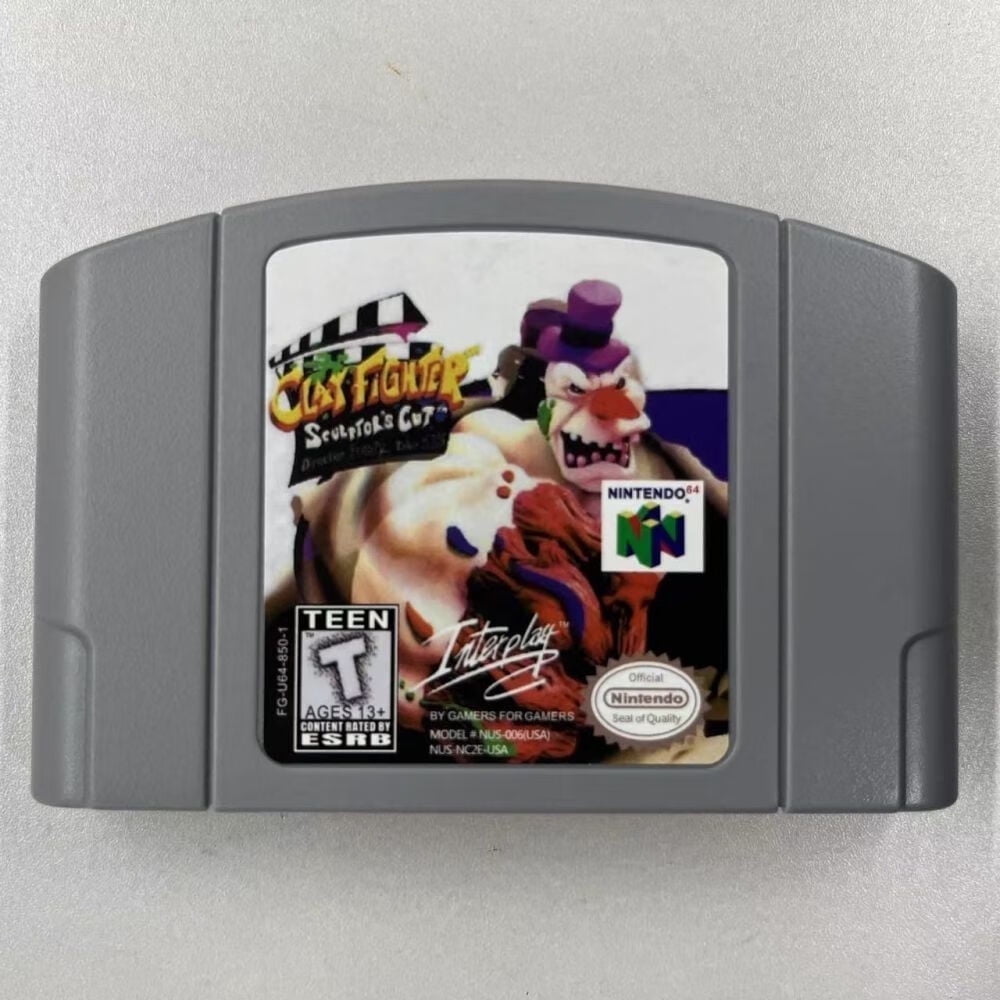 N64 Game US Version of Clay Fighter -sculptors Cut - Walmart.com