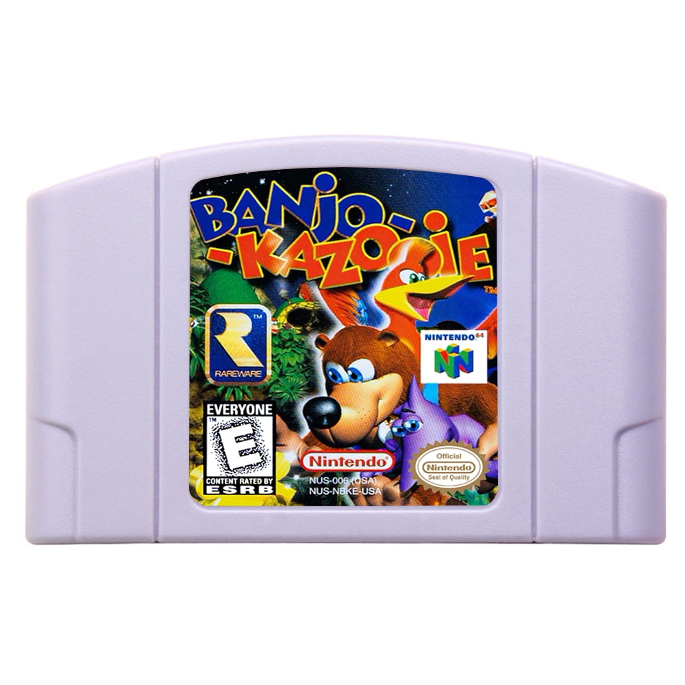 Pafox N64 Banjo-Kazooie Game Cartridge for N64 Console US NTSC Version ...