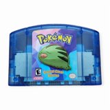 N64 Games Cartridge Pokem Crystal Clear Version Video Game Card US ...