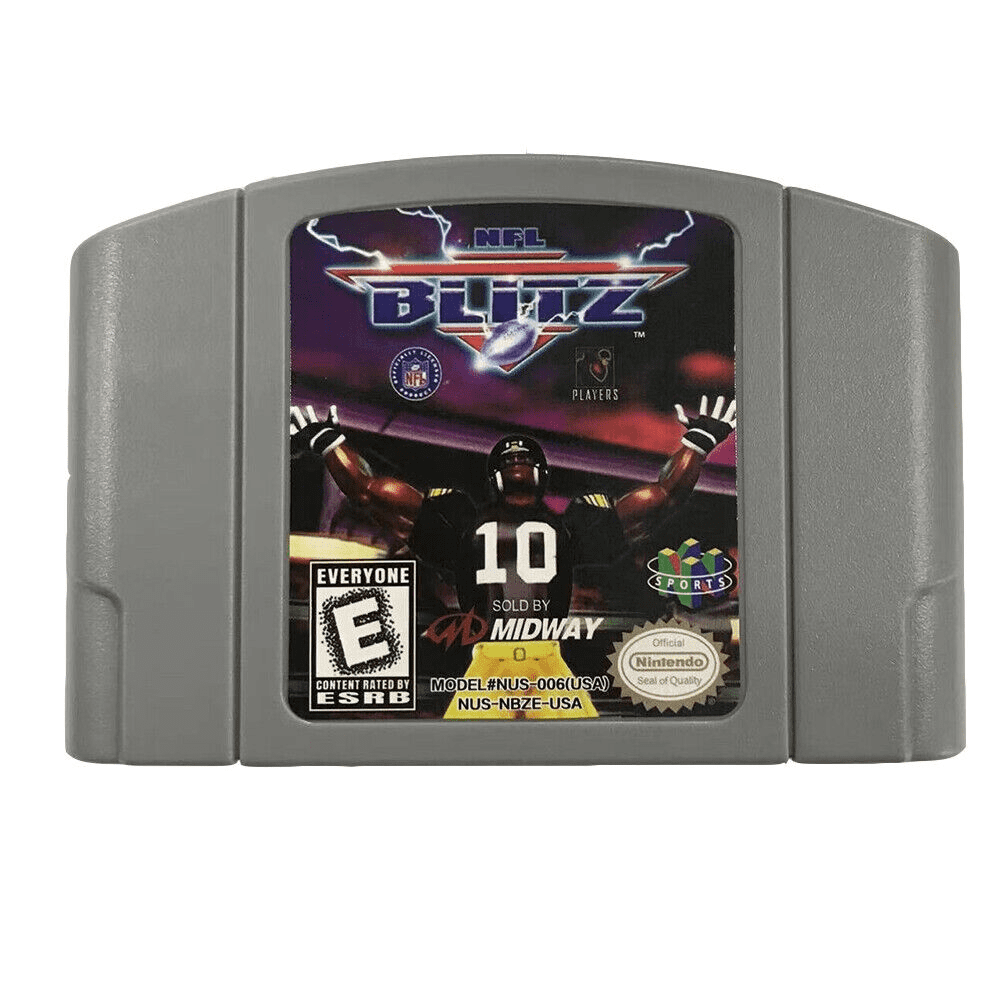 N64 Games NFL Blitz Game Cartridge Card for 64 N64 Console US Version ...