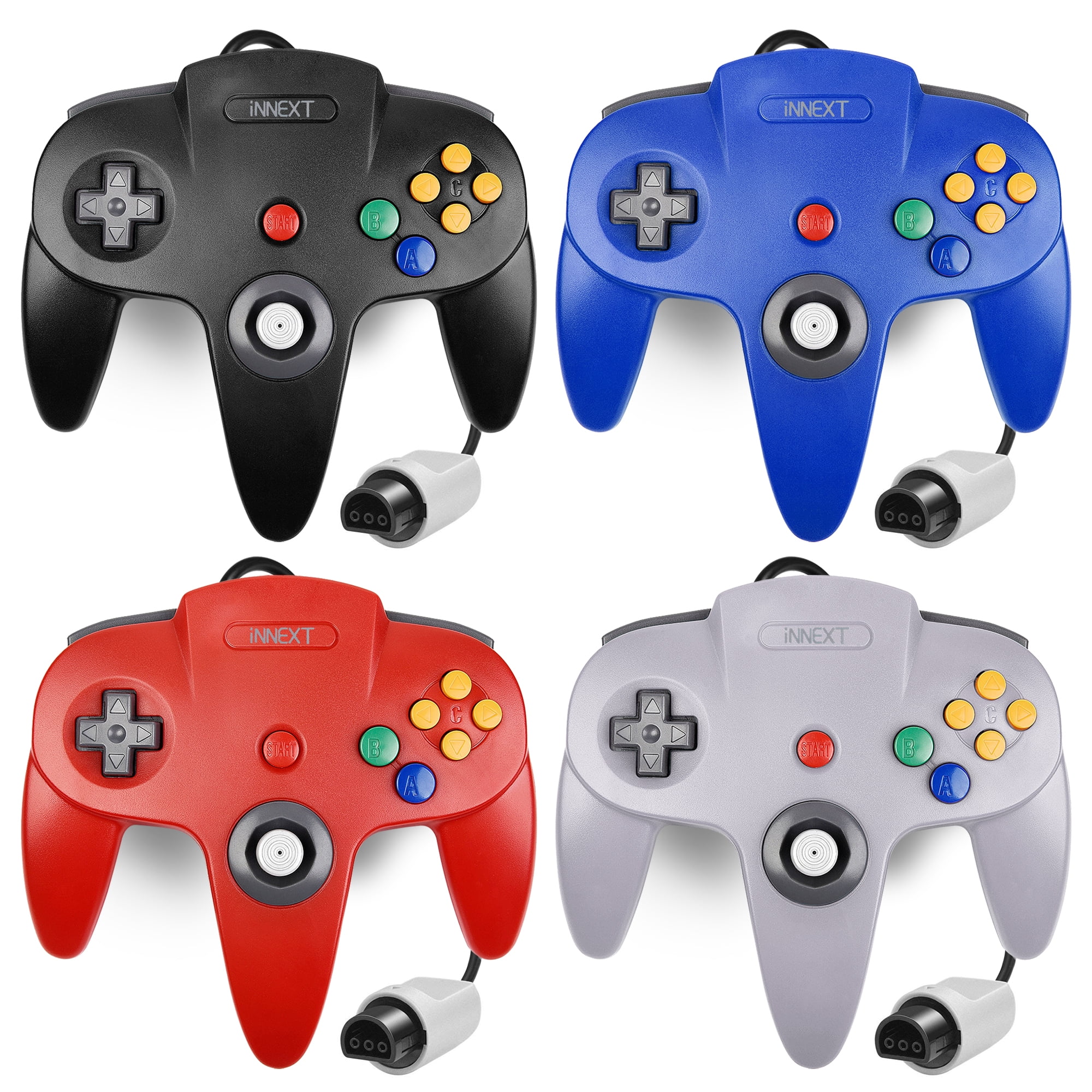 N64 Gaming Classic Controller, LUXMO Retro N64 Wired Gaming Gamepad ...