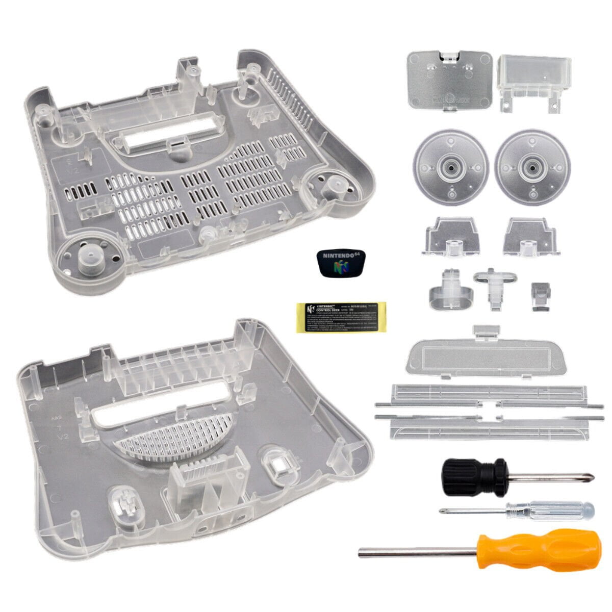 N64 Shell Cover Replacement for Nintendo 64 Console Full Housing Case ...