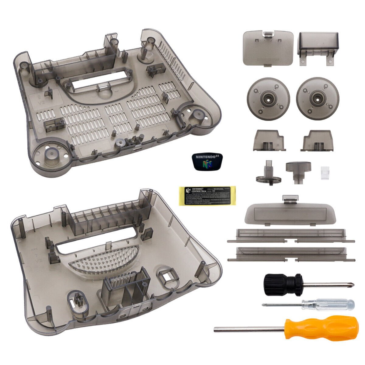 N64 Shell Cover Replacement for Nintendo 64 Console Full Housing Case ...