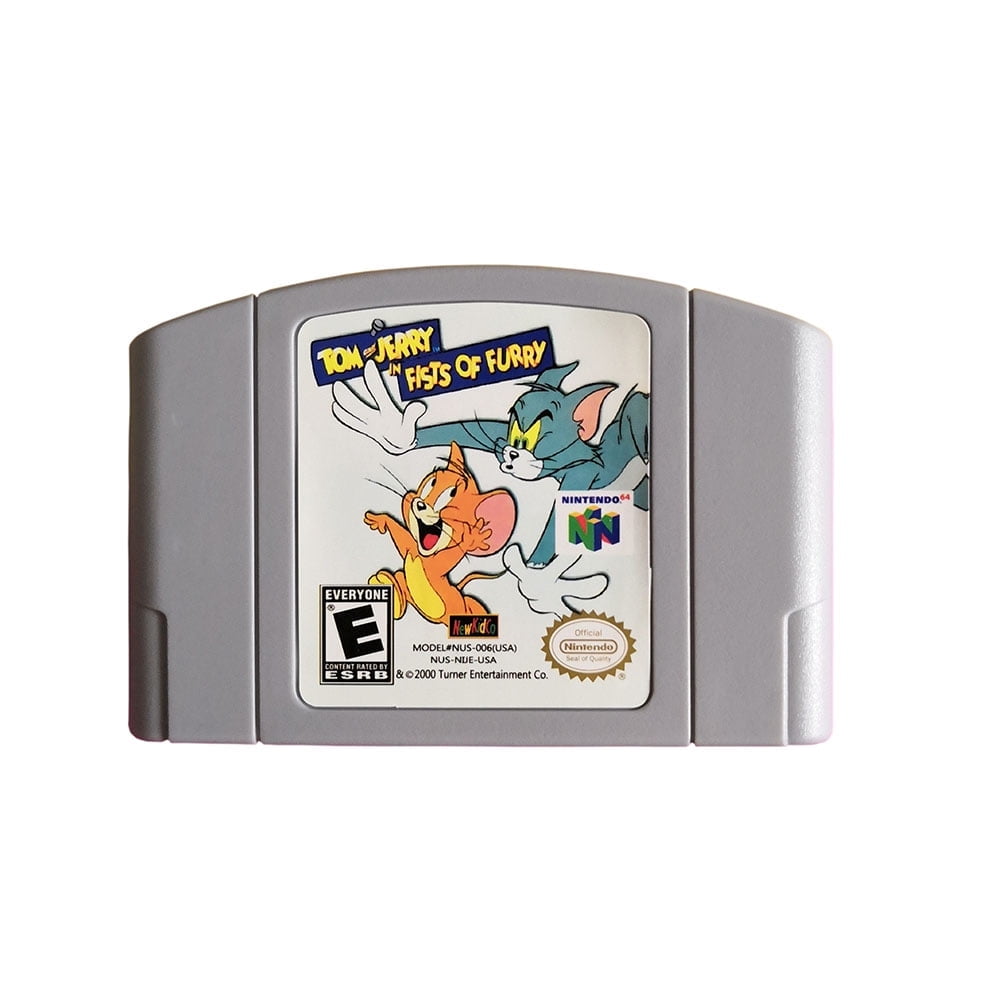 N64 TOM and Jerry in Fists of Furry N64 Game Cartridge - Walmart.com