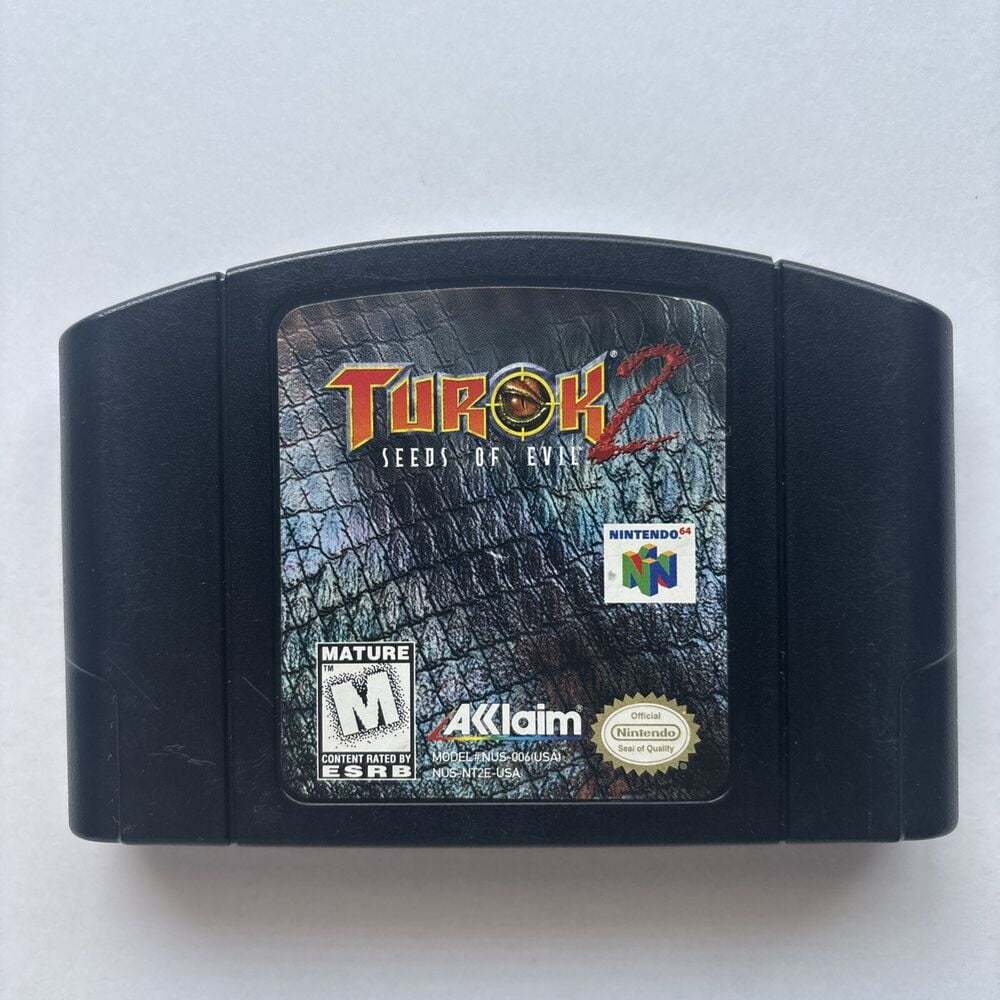 N64 Turok 2: Seeds of Evil (Nintendo 64, 1998) Cassette - Walmart.com
