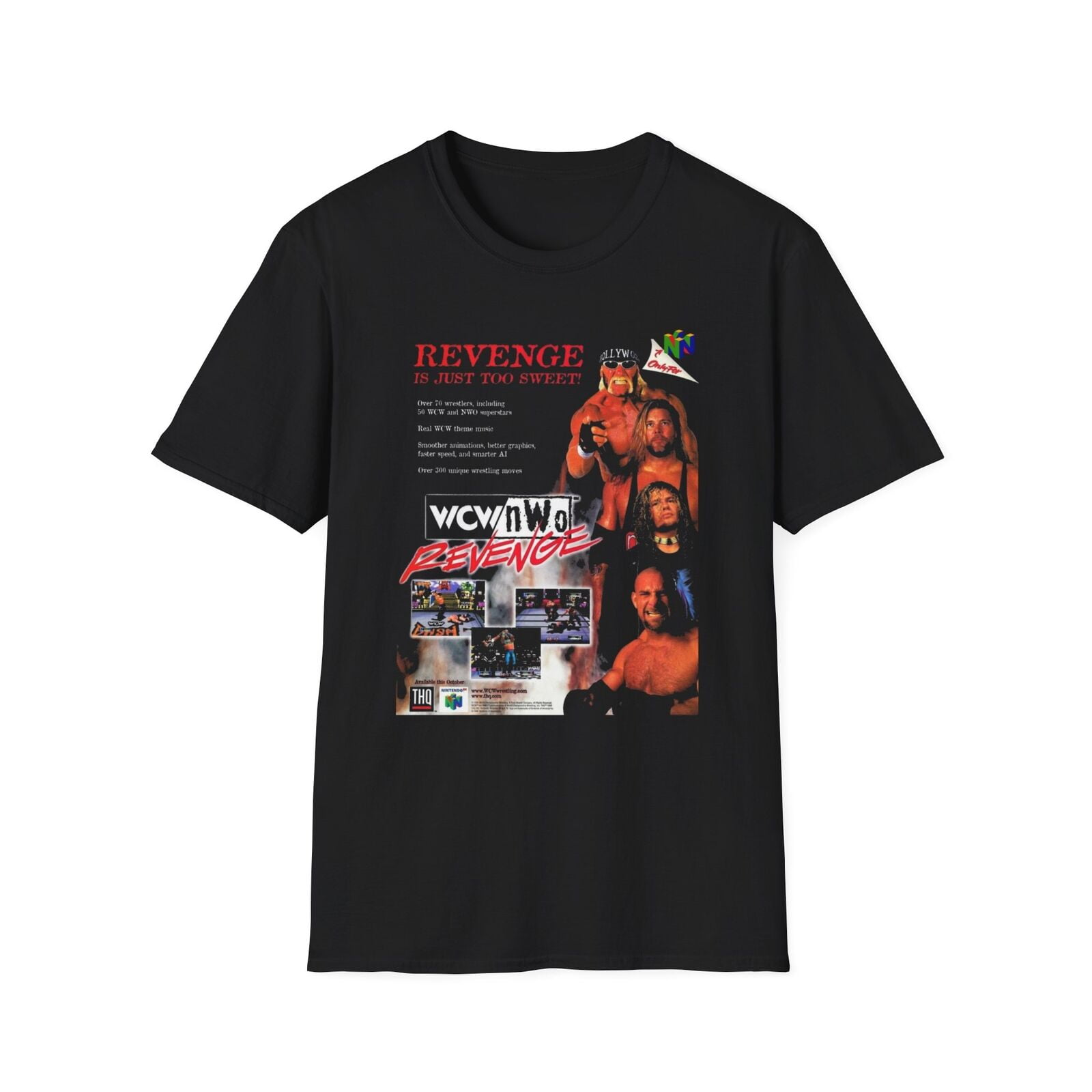 N64 WCW NWO Revenge Promo Tee - Walmart.com