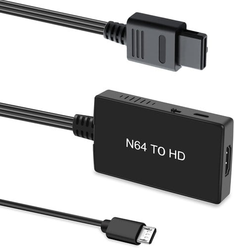 N64 to HDMI Converter - HD Adapter for Nintendo 64 & GameCube - Plug ...