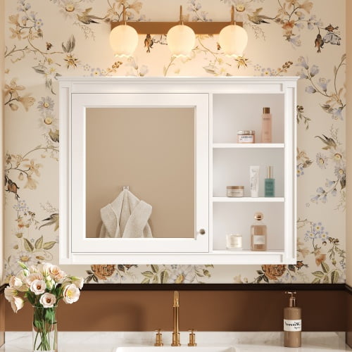 N710P322791K 36''×28'' Wall Mounted Medicine Cabinet - Modern Bathroom ...