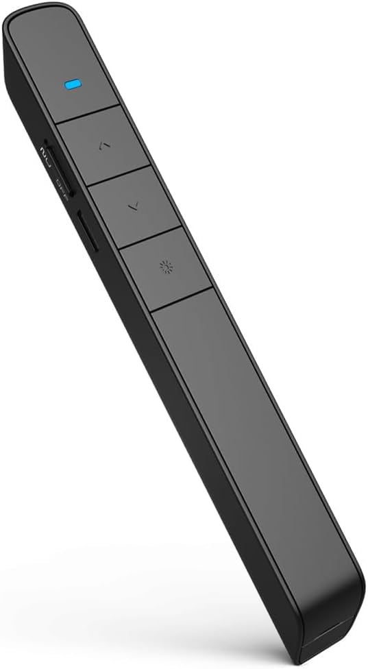 N75 Rechargeable Presentation Clicker with Green Light Pointer for ...