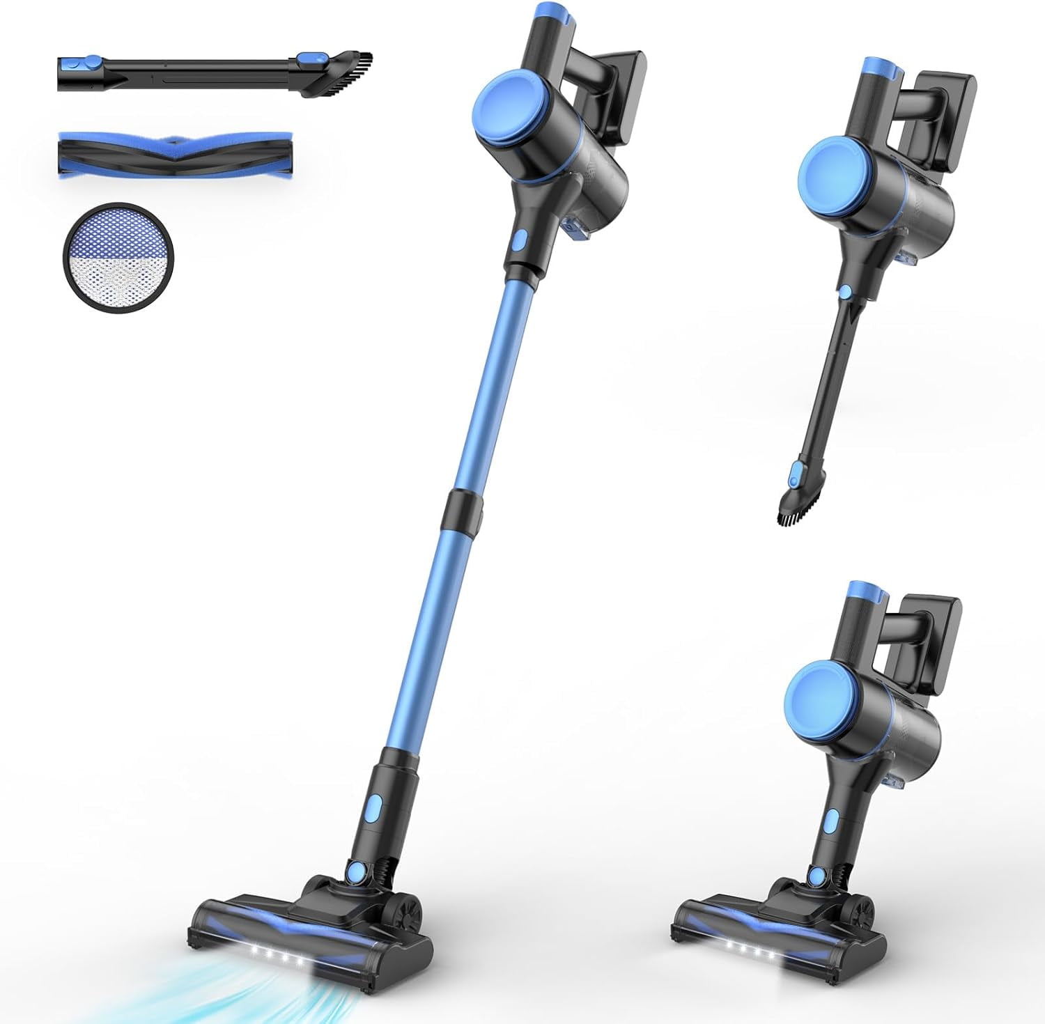 N8 Cordless Vacuum Cleaner, Lightweight Stick Vacuum with Powerful ...