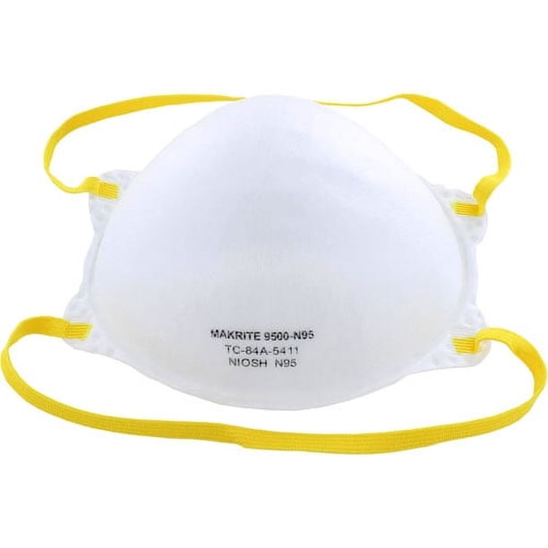 N95 FDA NIOSH Approved Makrite 9500 Respirator Face Mask - pack of 3 ...