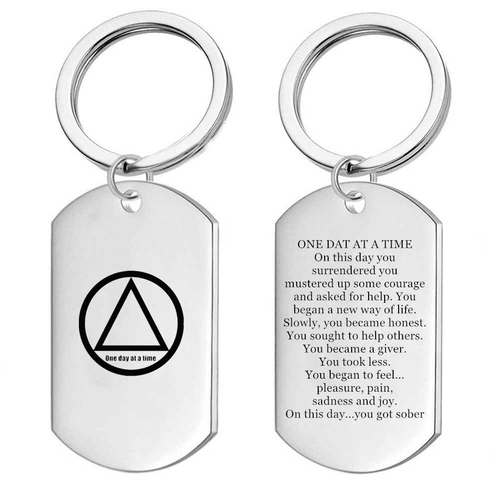 NA AA Sober Sobriety Anniversary Gifts Stainless Steel Inspirational ...