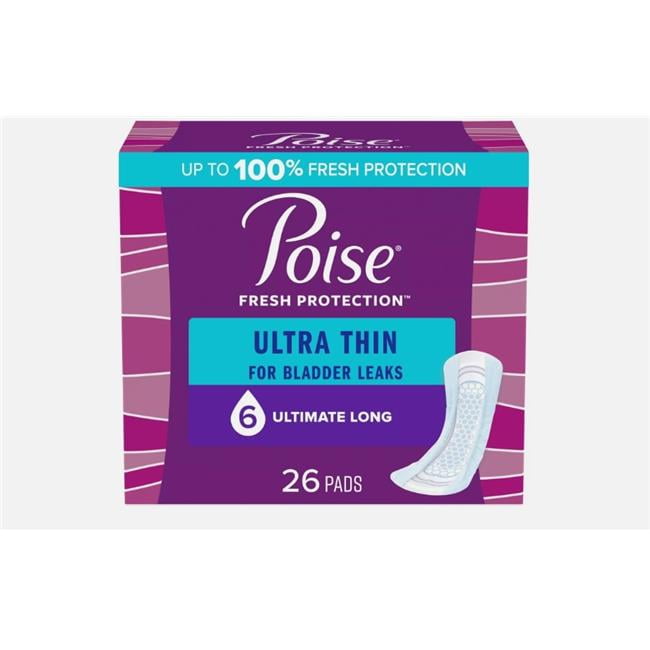 NA Women Pad Poise Ultra Thin Incontinence Pads for Women, 6 Drop ...