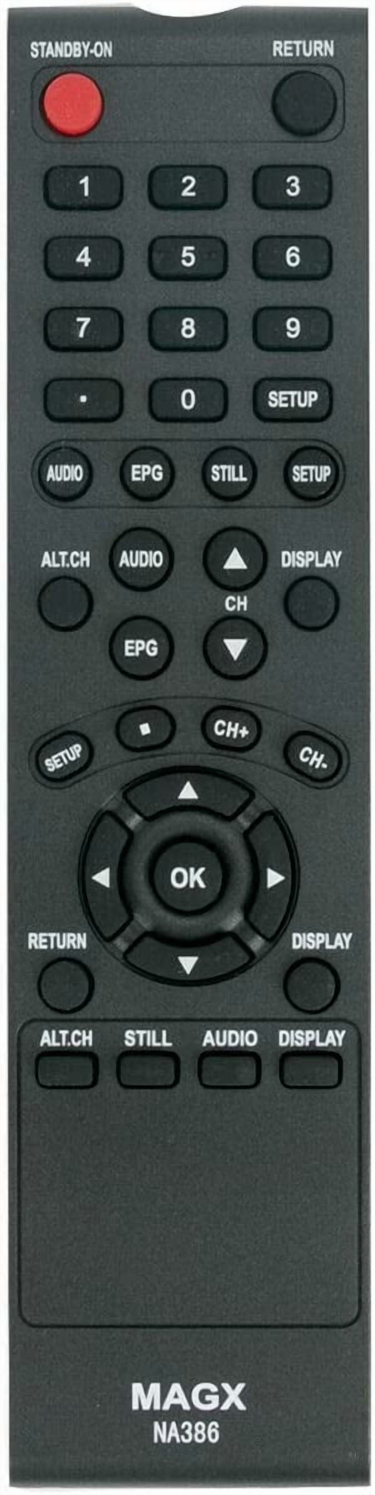 NA386UD NA386 Replaced Remote fit for Magnavox TV TB110MW9 TB110MW9A ...