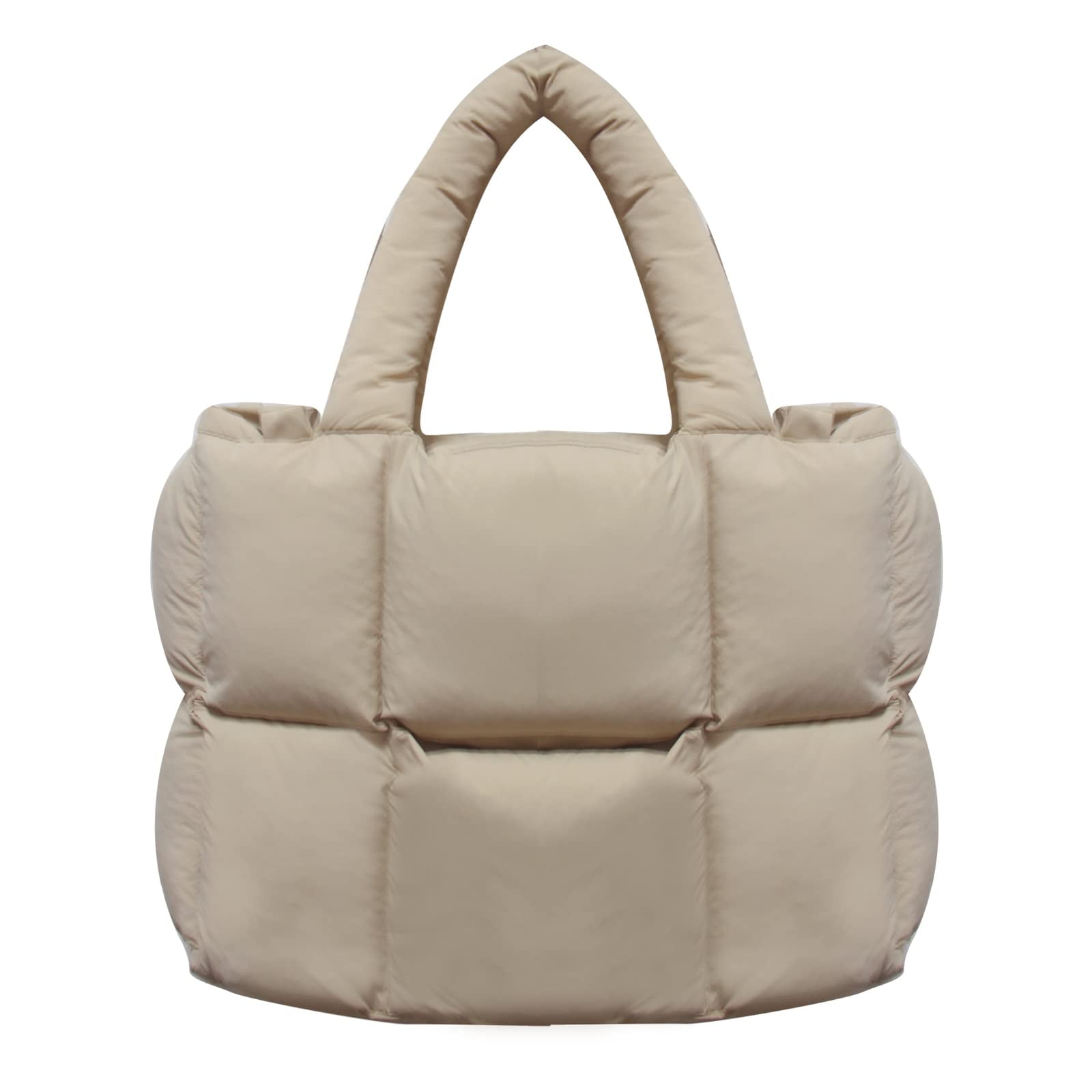 NAARIIAN Light Weight Big Capacity Cotton Padded Handbag Puffer Tote ...
