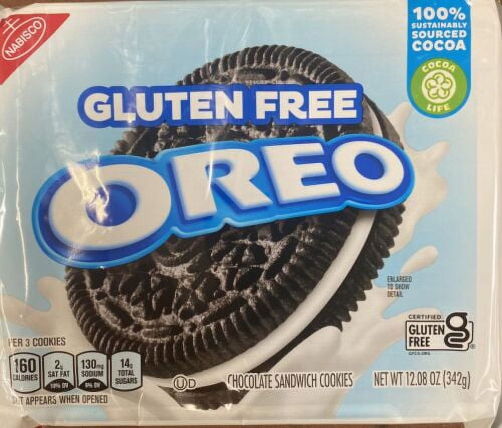 NABISCO OREO GLUTEN FREE Vanilla Chocolate Sandwich Cookies 12.08 oz ...