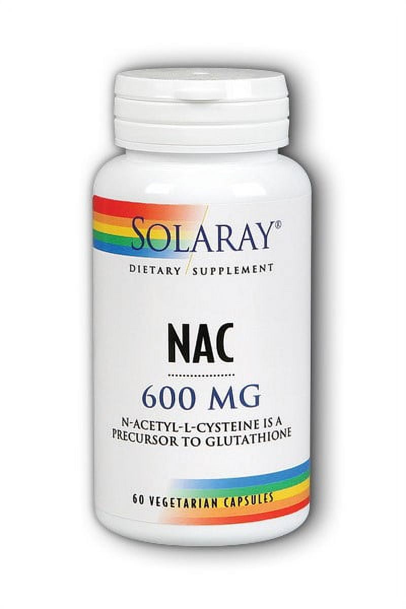 NAC 600mg Solaray 60 VCaps - Walmart.com