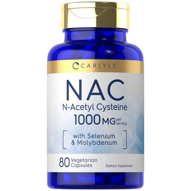 NAC Supplement N-Acetyl Cysteine | 1000 mg | 80 Capsules | With ...