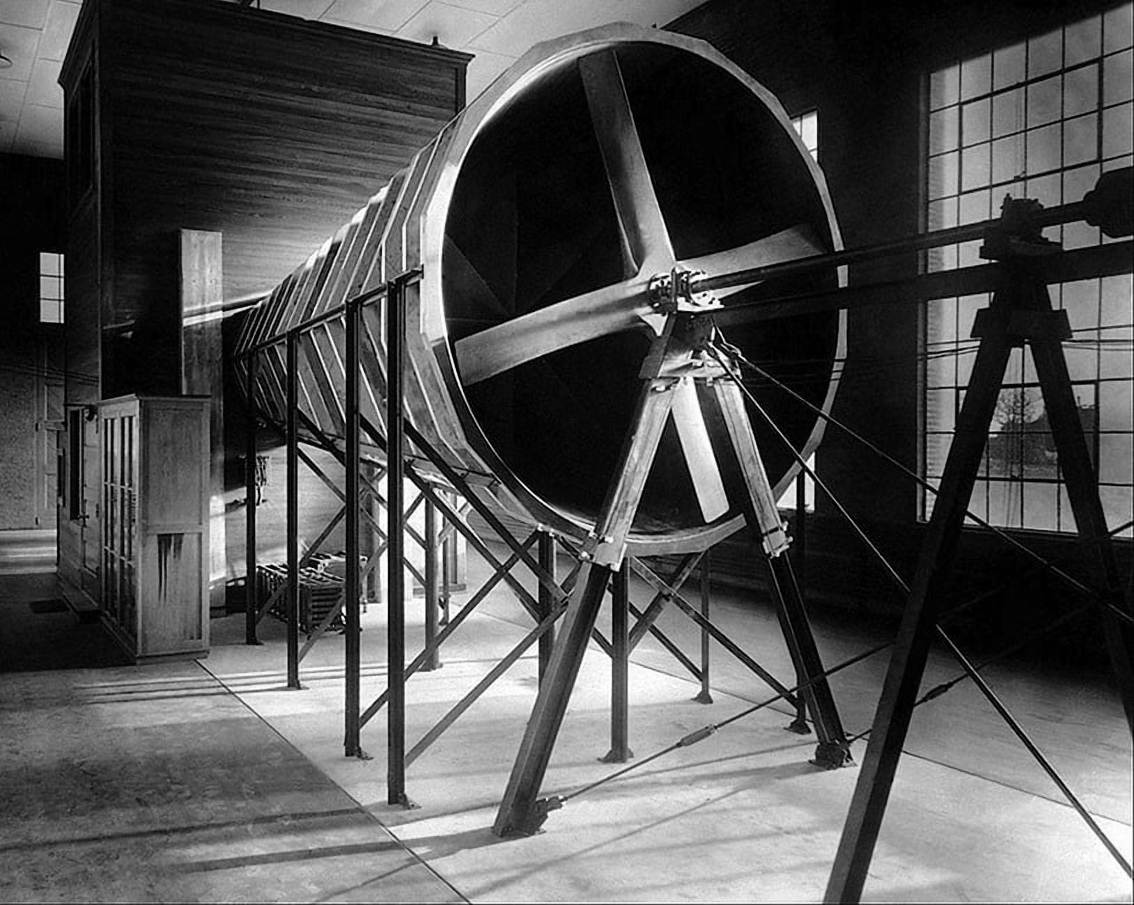 NACA First Wind Tunnel 1921 - 12x18 Inch Laminated Aviation Poster ...