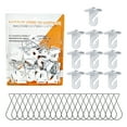 NACETURE 30 Pcs Drop Ceiling Hooks â€“ White Ceiling Hooks & Clips for ...