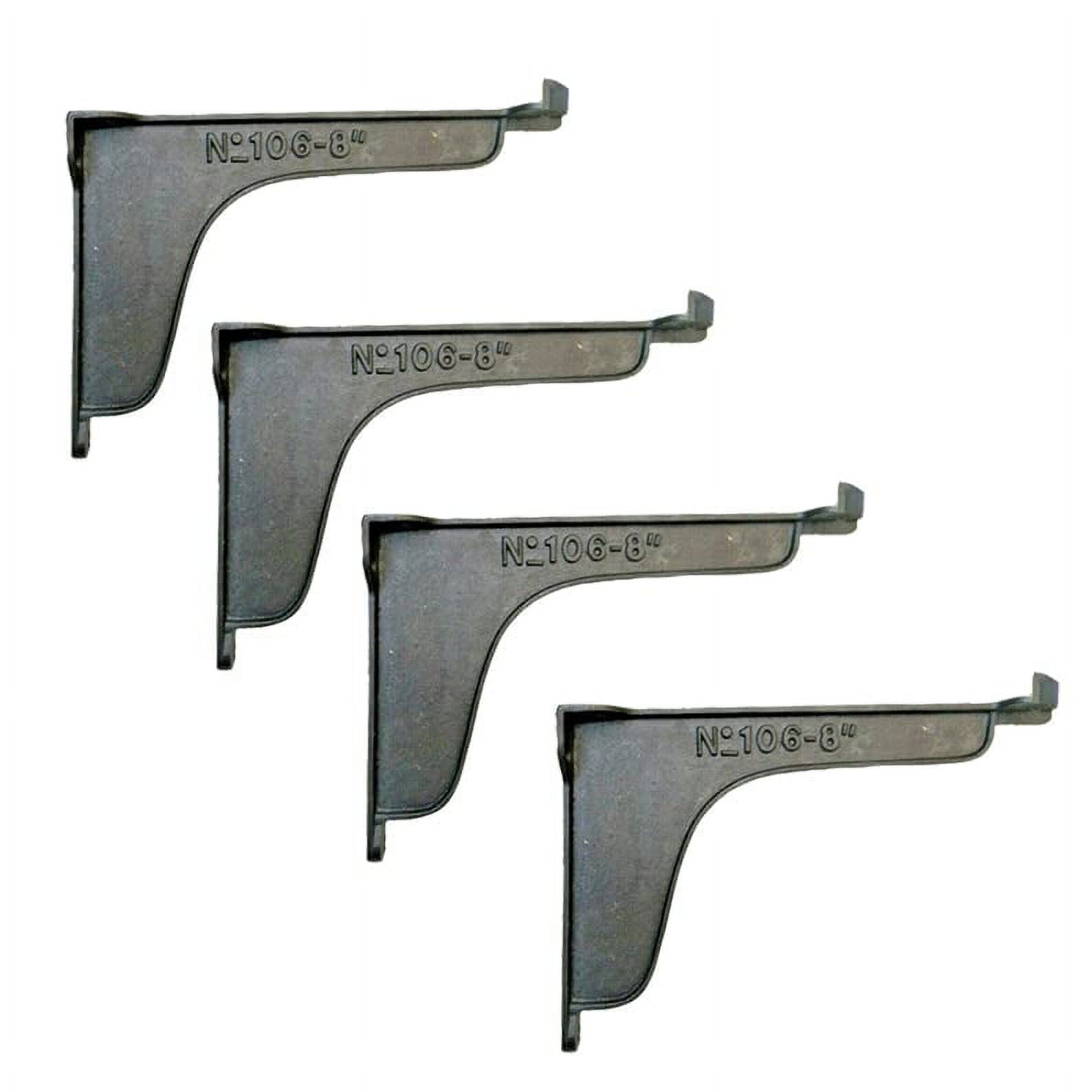 NACH Borris Series Cast Iron Railway Shelf Bracket, Wall Mount, Large ...