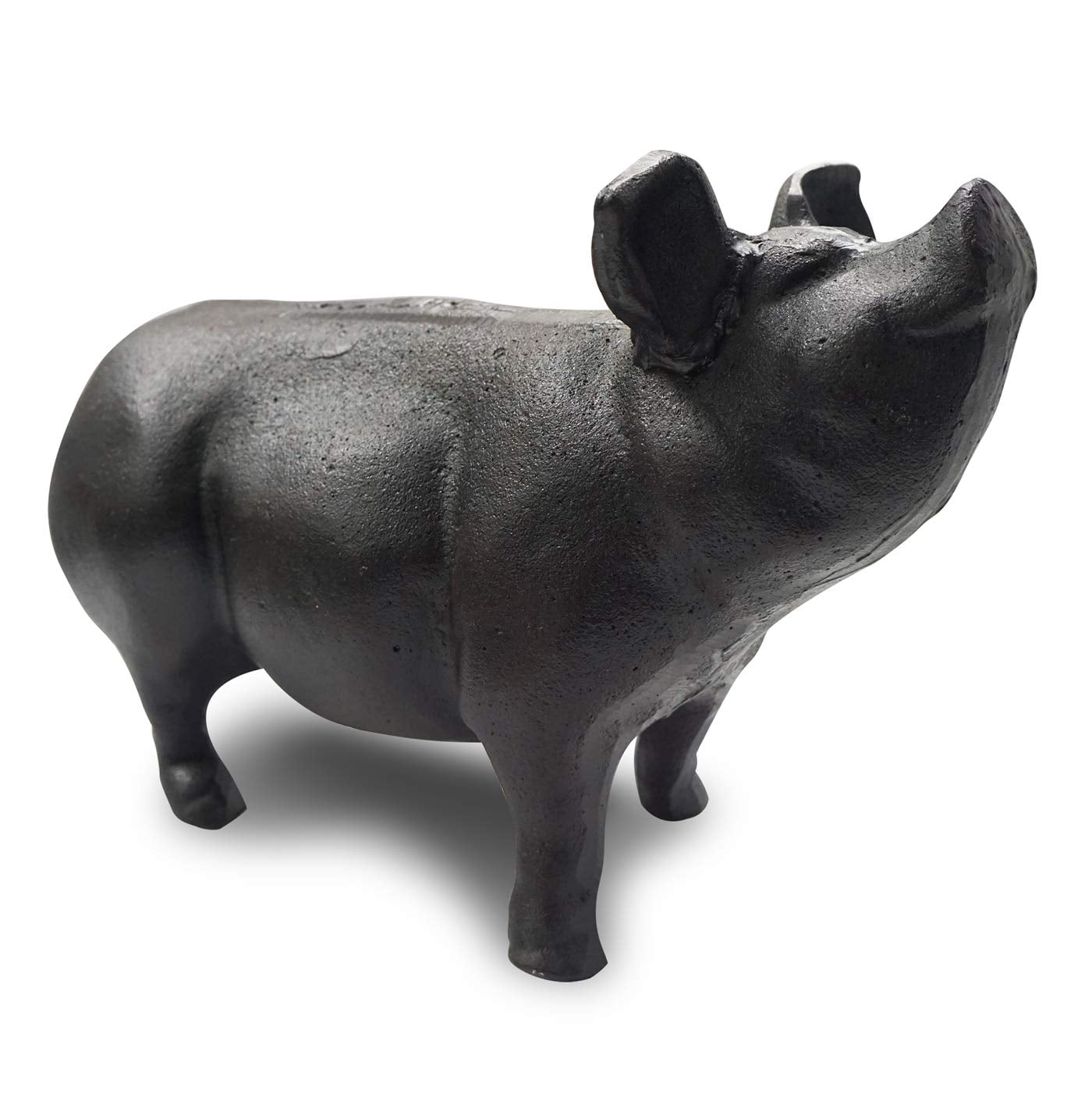NACH Cast Iron Pig Door Stop/Decorative Statues, Black Pig Gum Stopper ...