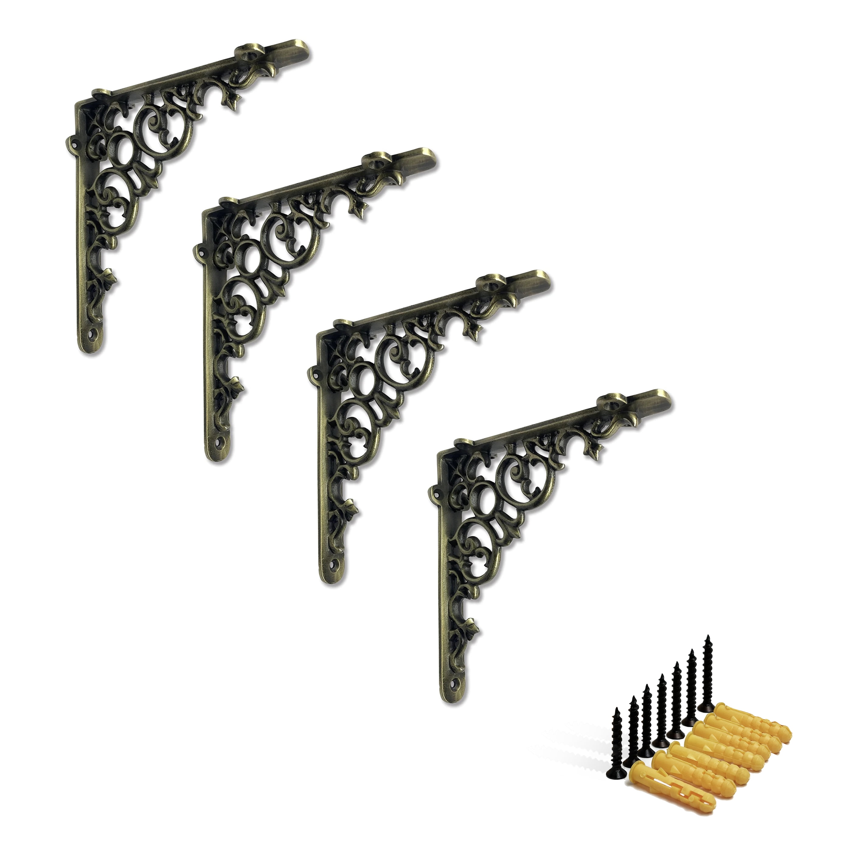 NACH Cast Iron Victorian Scroll Shelf Wall Mount Bracket, Shelving ...