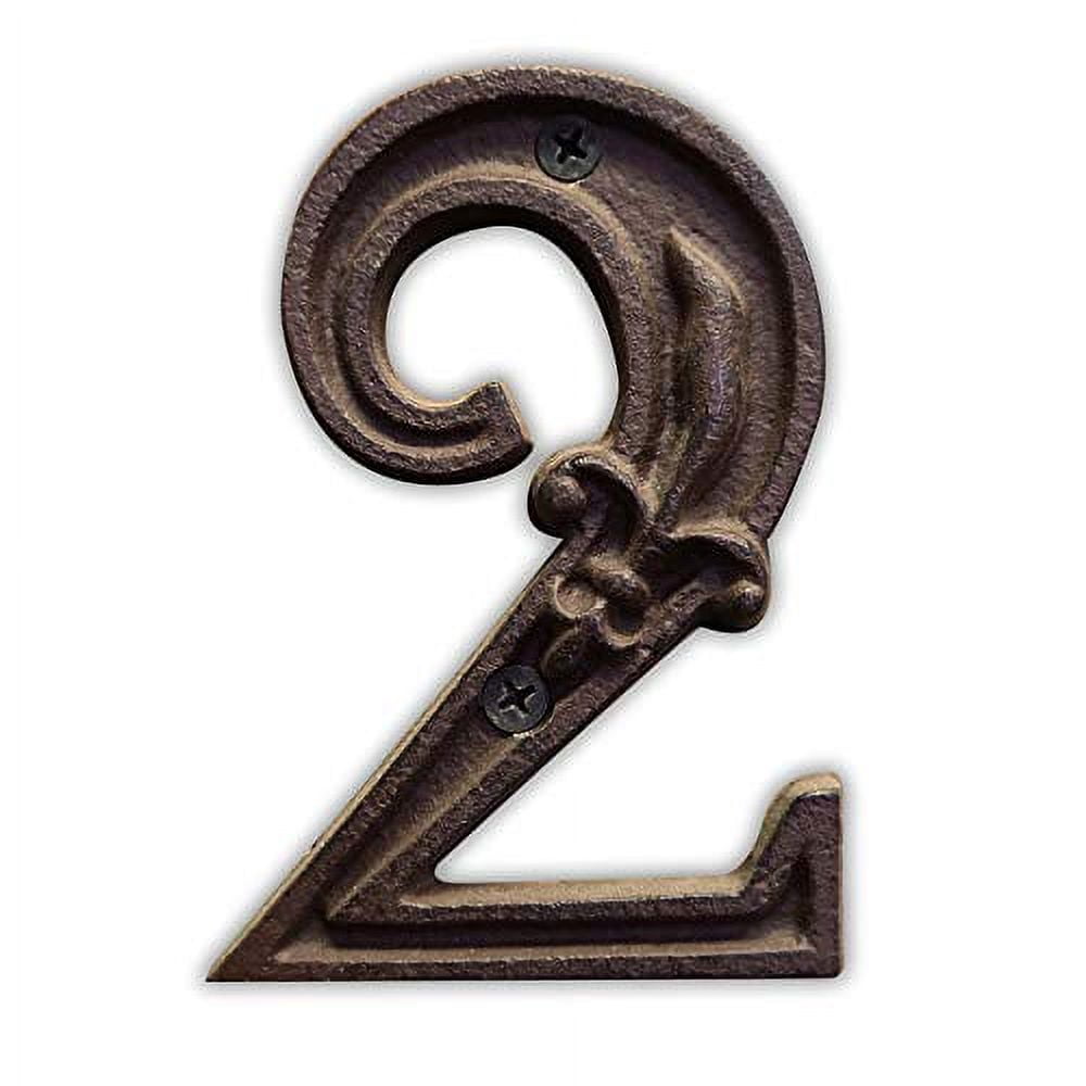 NACH DB62-2 House Numbers, 4.5 Inch, Rustic Brown - Walmart.com