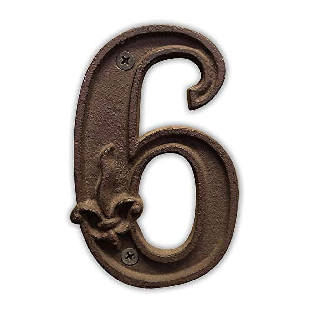 NACH DB62-6 House Numbers, 4.5 Inch, Rustic Brown - Walmart.com