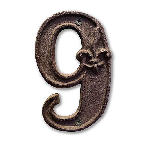 NACH DB62-9 House Numbers, 4.5 Inch, Rustic Brown - Walmart.com
