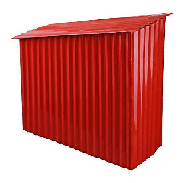 NACH Vintage Barn Outdoor Mailbox, Farmhouse Red, Rust Resistant Metal ...