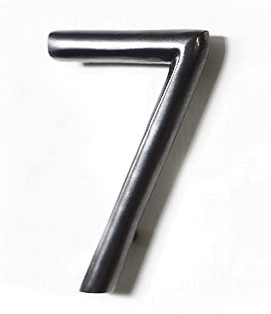 NACH Floating Mount Aluminum Home Address Number 7, 5 inch, Black ...