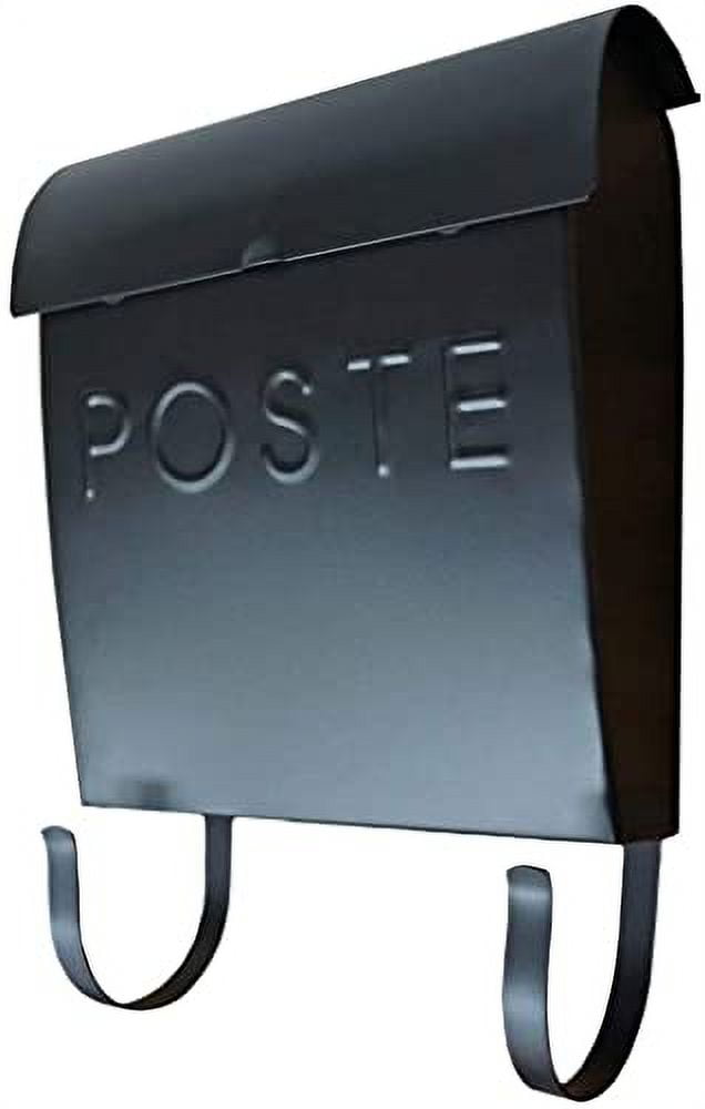 NACH French Euro Metal Mailbox with Detachable Newspaper Holder ...