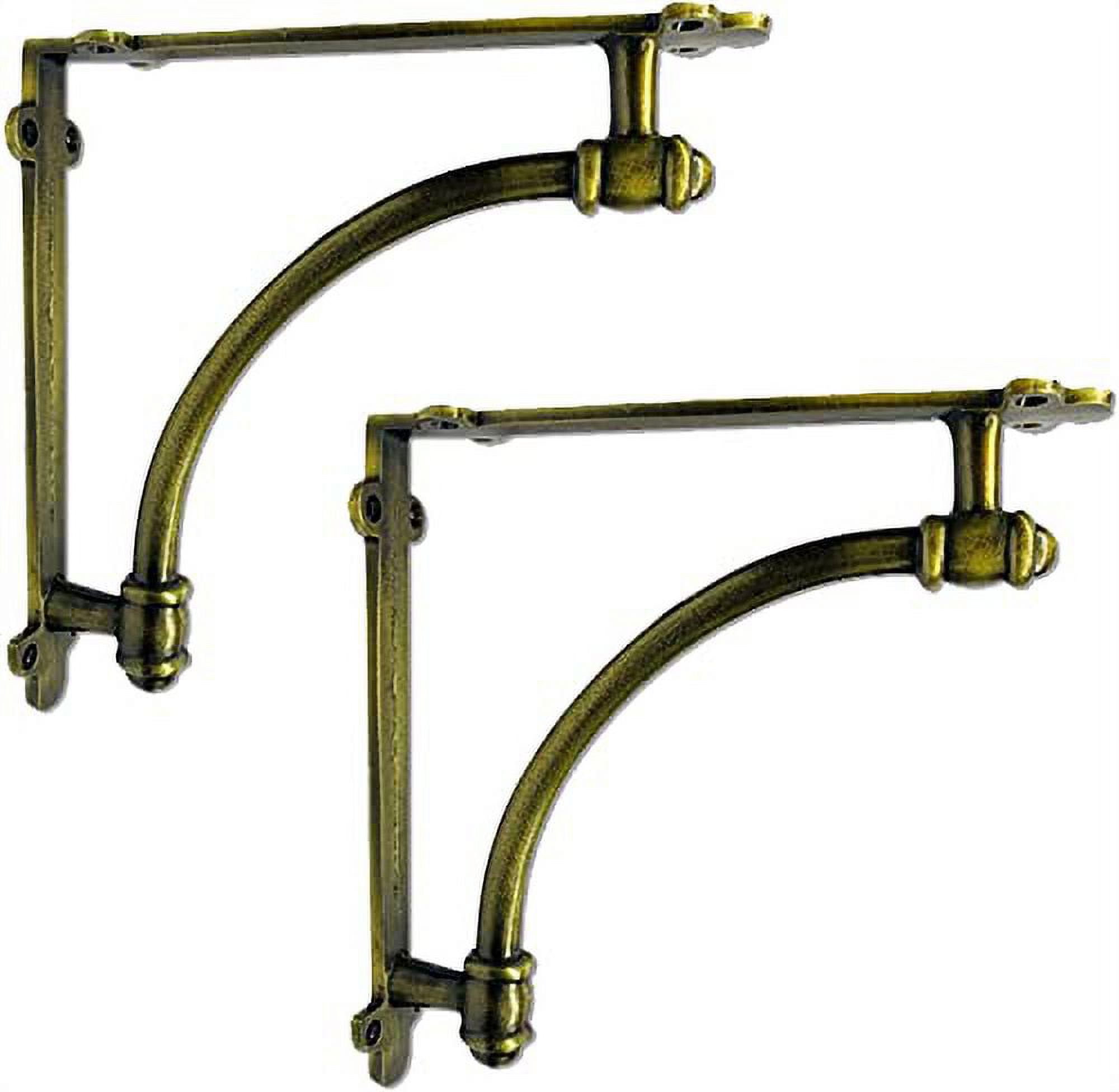 NACH Half Round Wall Mount Shelf Bracket, Decorative Brackets, Heavy ...