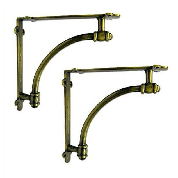 NACH Half Round Wall Mount Shelf Bracket, Decorative Brackets for ...