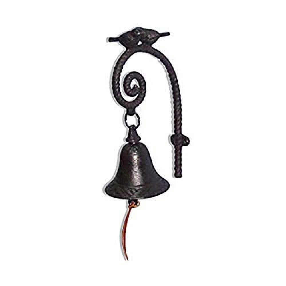 NACH JS-90-099 Wall Mounted Cast Iron Doorbell and Dinner Bell, Birds ...