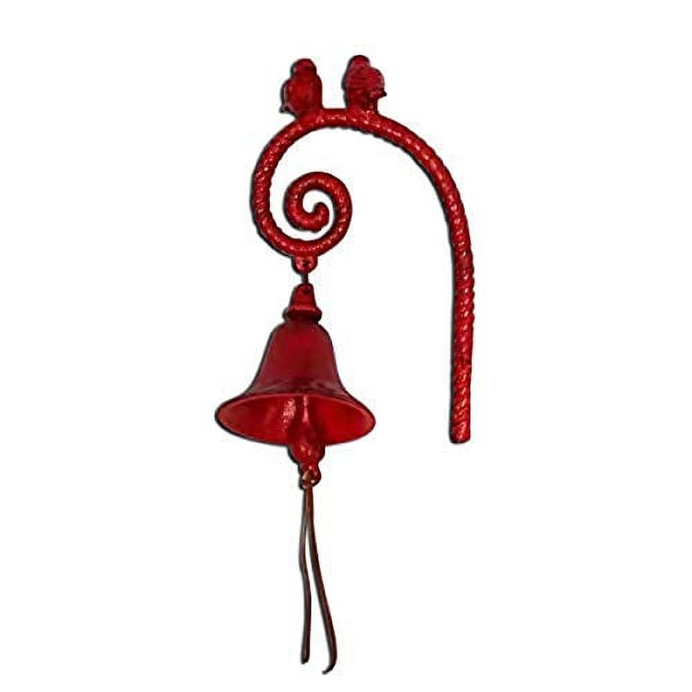 NACH JS-90-100 Wall Mounted Cast Iron Doorbell and Dinner Bell, Birds ...