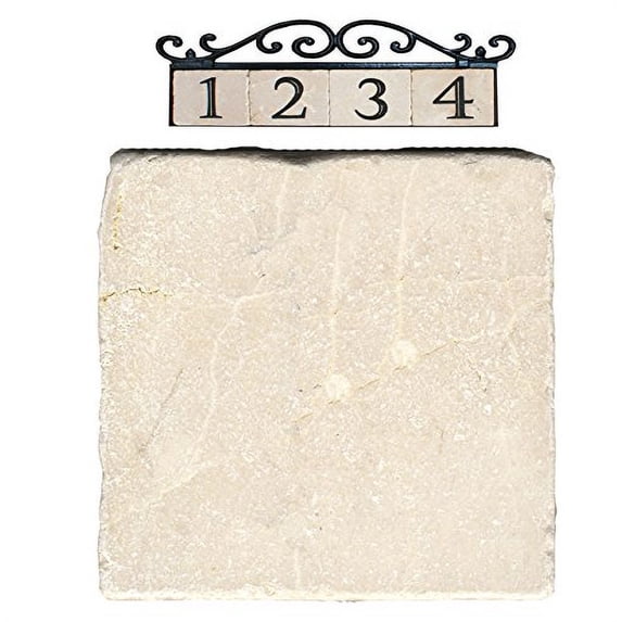 NACH Marble Tile Address Number for Outdoor Address Plaque, House ...