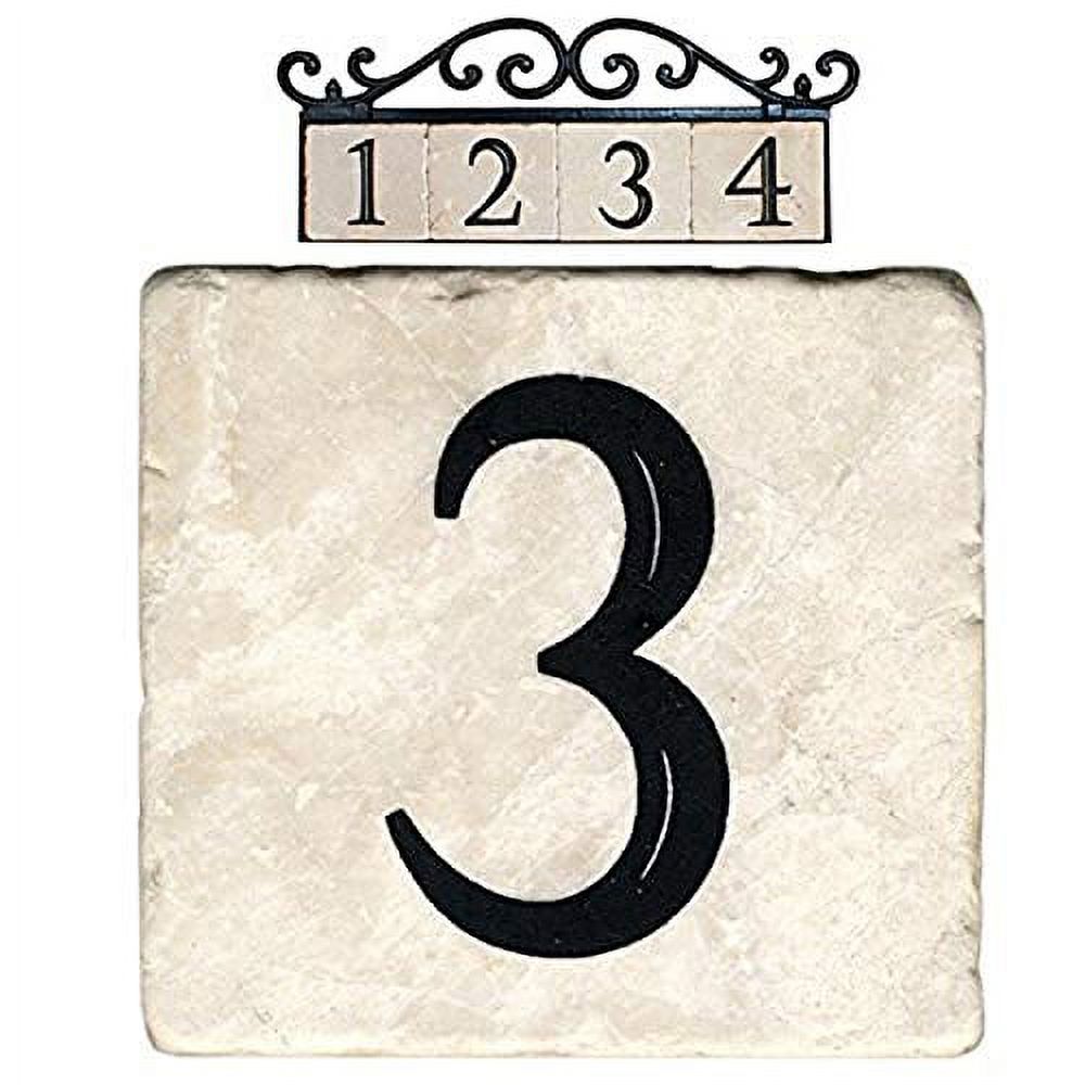 Stanley Hardware 579931 4" Brass #3 House Numbers - Walmart.com