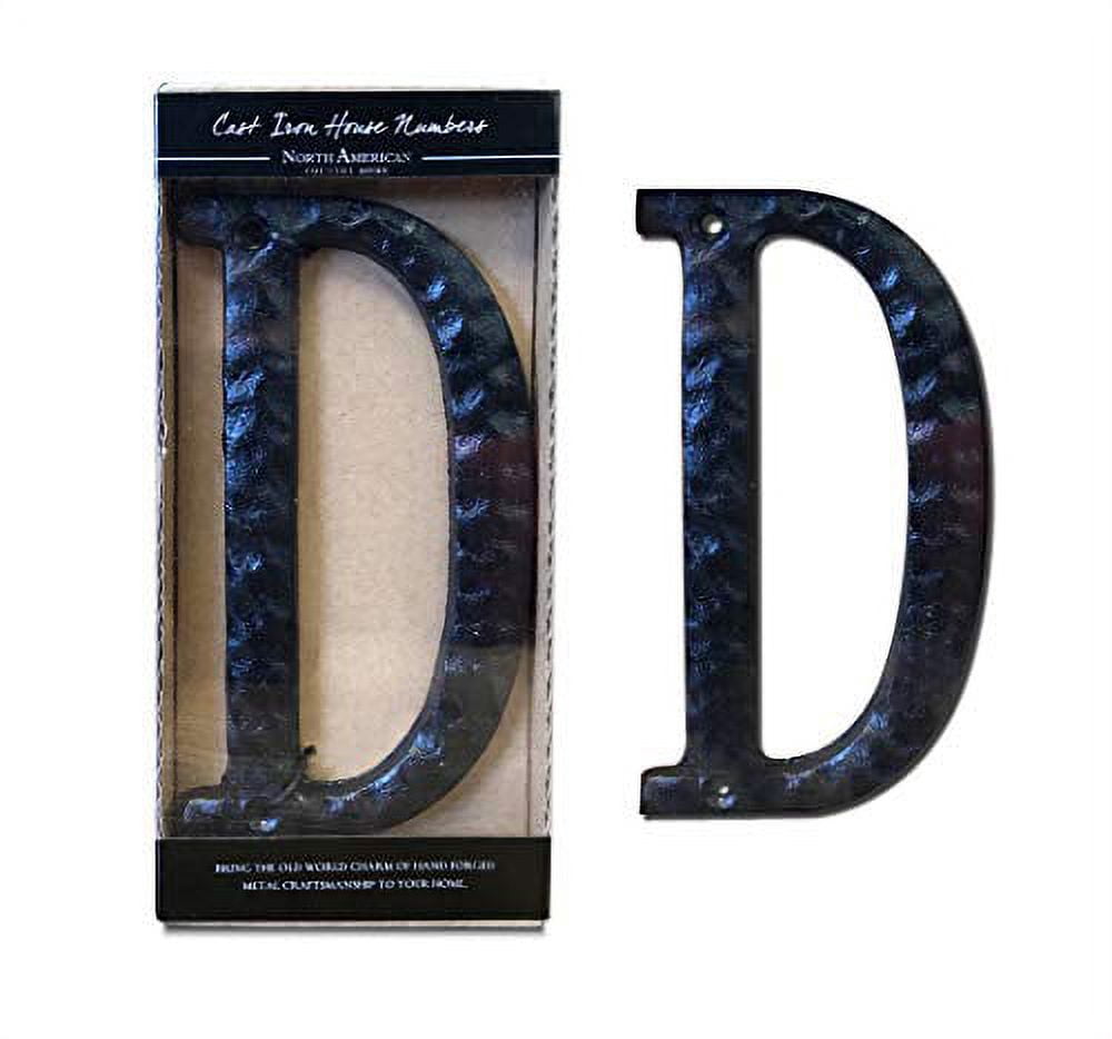 NACH Original Rustic Finish Cast Iron House Address Number for Outside ...