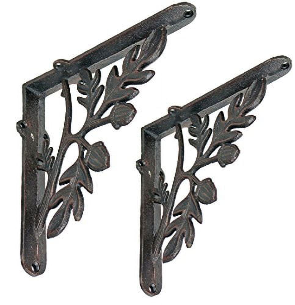 NACH Rustic Branches Shelf Bracket, Decorative Brackets, Wall Mount ...