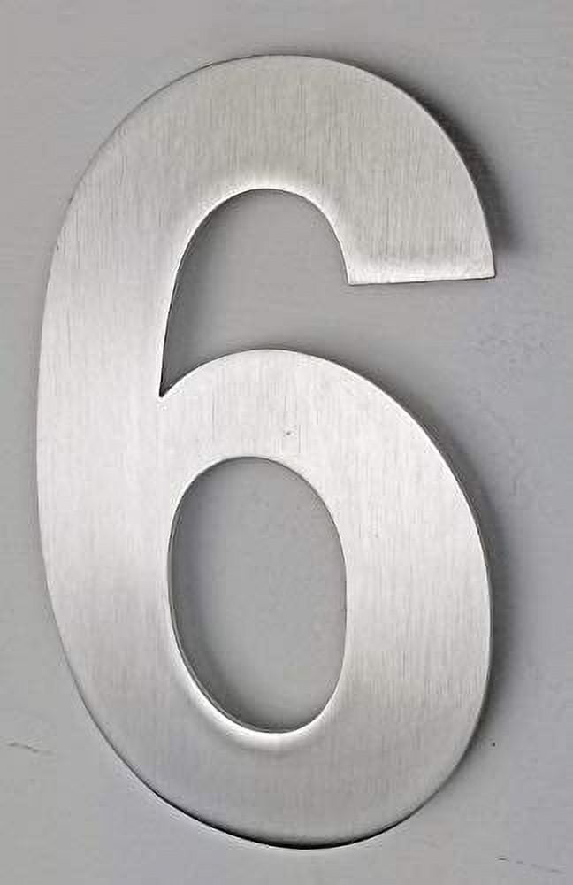 NACH Satin Finish Stainless Steel Arial House Number For Outside ...