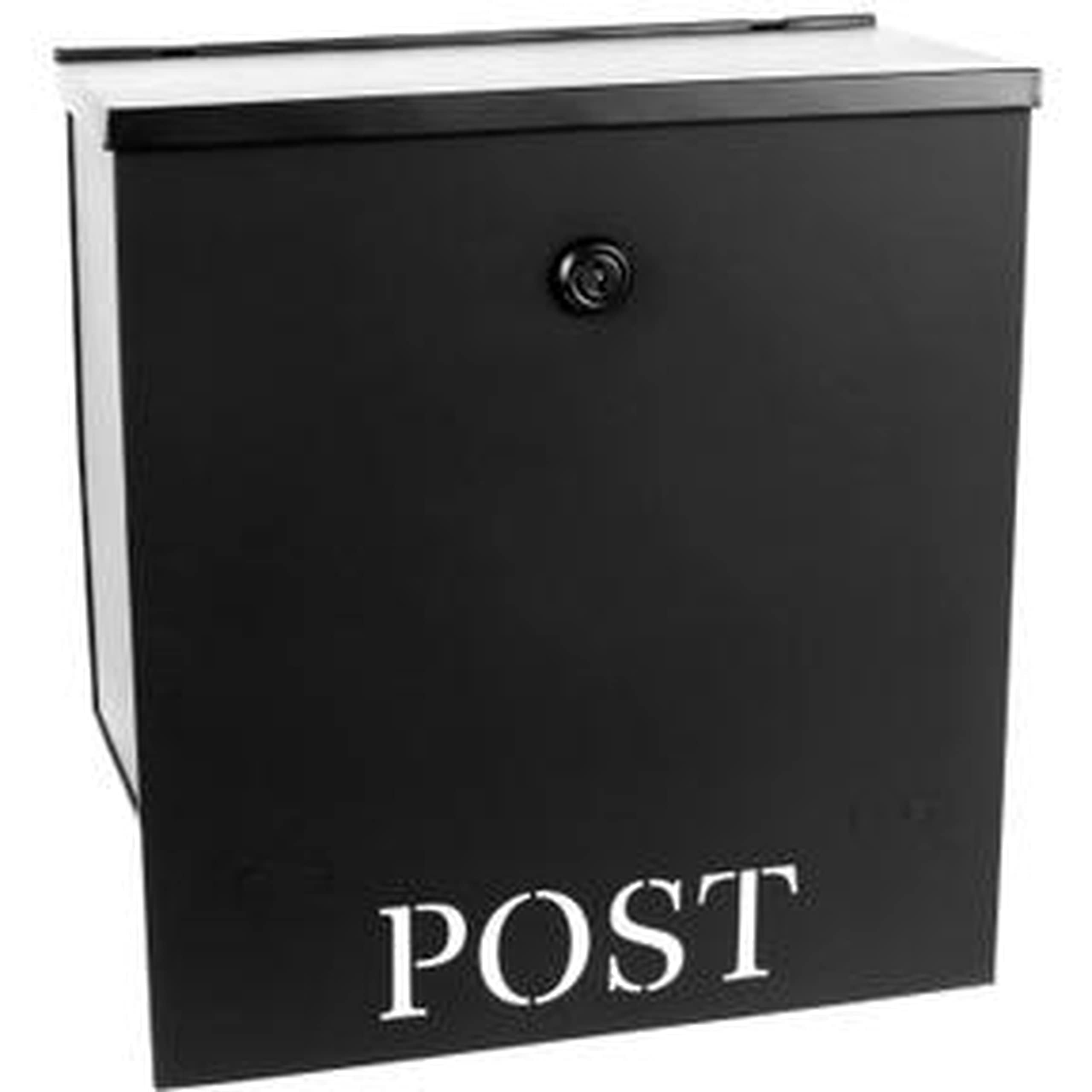 NACH Stanley Classic Post Locking Mailbox, Wall Mount Mailboxes for ...