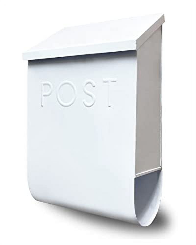 NACH Trixie Weather Resistant Metal Mailbox With Newspaper Holder ...