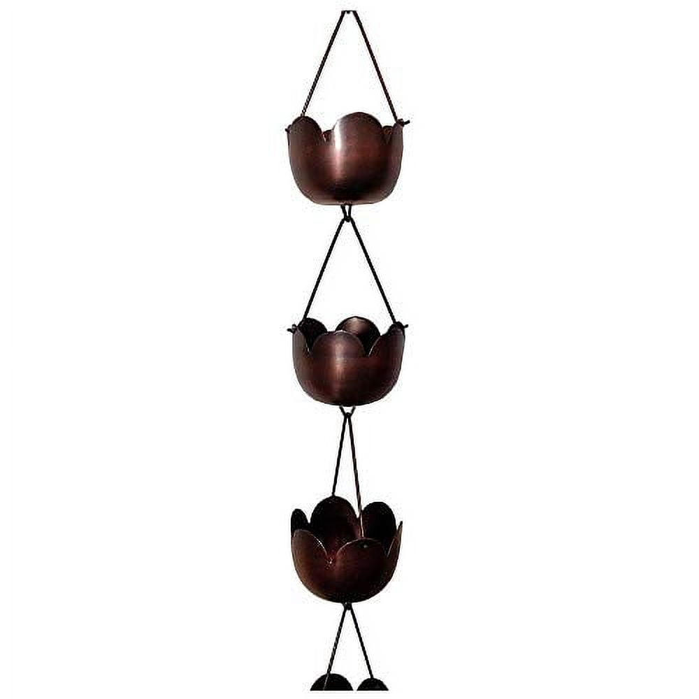 NACH Tulip Rain Chain, Cast Iron, Metallic (AO-51948) - Walmart.com