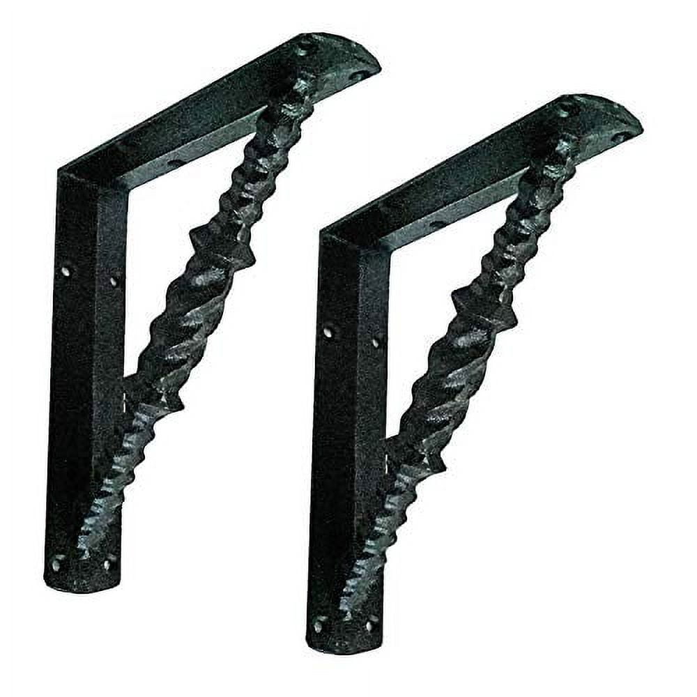 NACH Twist Rustic Wall Mount Shelf Bracket, Heavy Duty Brackets ...